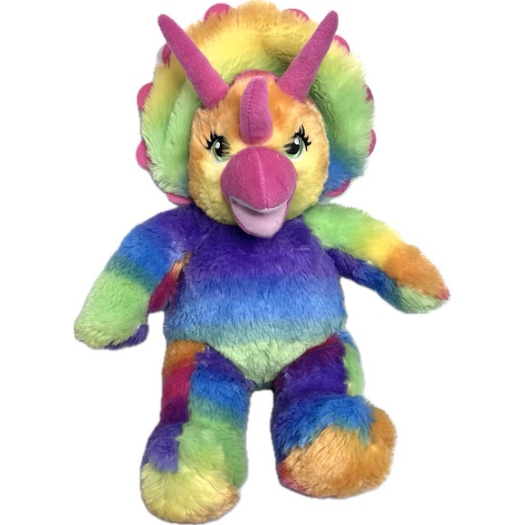 Build-A-Bear | Toys | Build A Bear Rainbow Triceratops Plush Animal ...